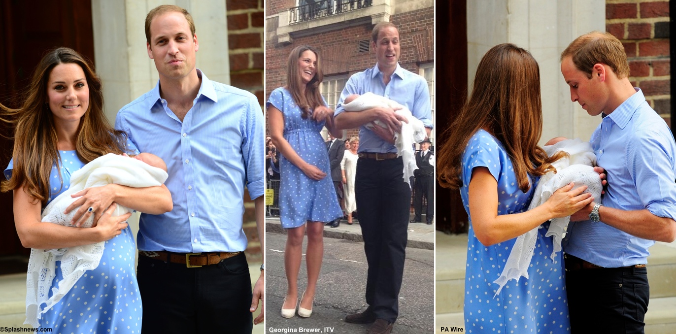 Kate William Lindo Wing Show Prince George Baby to World Cornflower ...