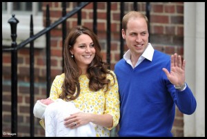 William in Blue and Kate in Buttercup Yellow to Take Home HRH, Princess ...
