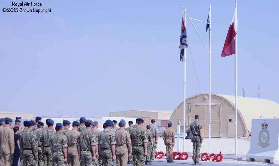 RAF Reembrance Middle East Coalition Partners via RAF Facebook – What ...