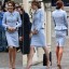 Kate in Cool Blue Catherine Walker for First Solo Overseas Trip – What ...