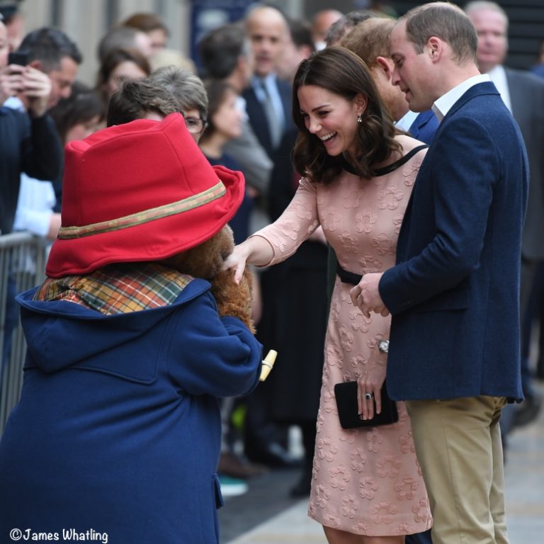Kate in Orla Kiely as she Dances with Paddington Bear – What Kate Wore