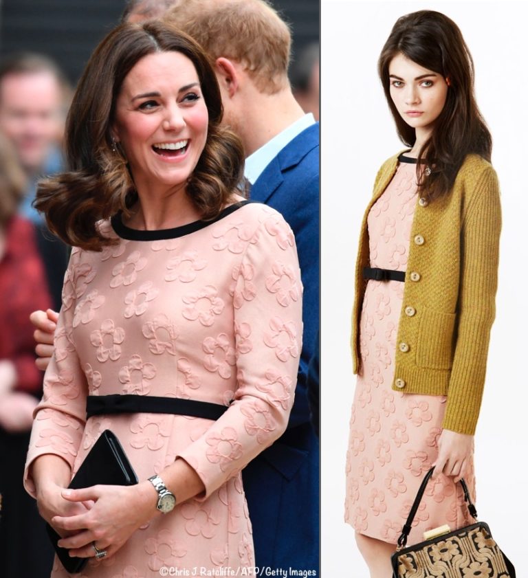 Kate in Orla Kiely as she Dances with Paddington Bear – What Kate Wore