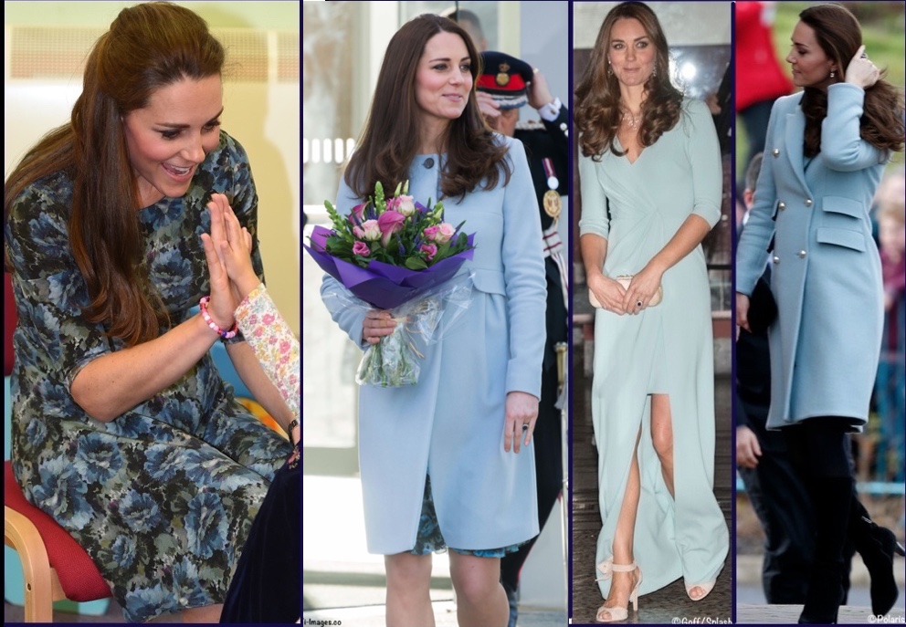 Maternity Colors Blues Expecting Charlotte Oct 25 2017 – What Kate Wore