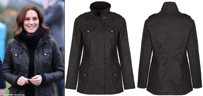 The Duchess in Barbour for Bug-ingham Palace Work – What Kate Wore