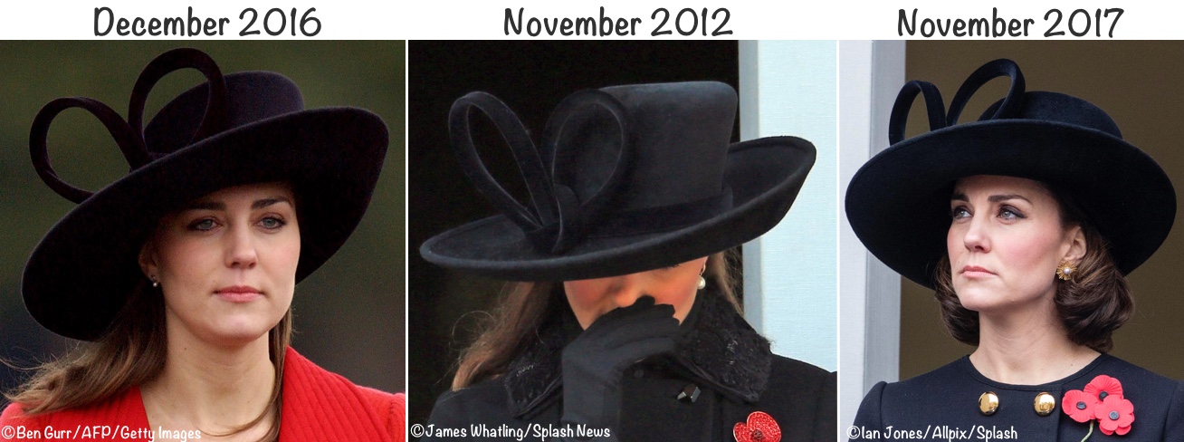 Kate Philip Treacy Loopy Loop Hat Dec 2006 Sandhurst 2012 Remembrance ...