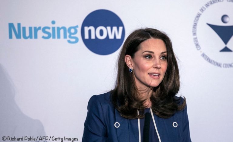Kate in Vibrant Blue for Hospital Engagements & New Patronage ...