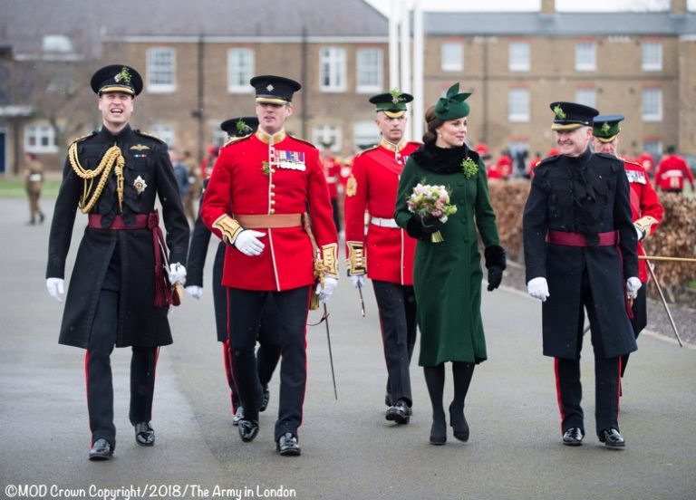 Kate in Green for St. Patrick’s Day with the Irish Guards UPDATED ...
