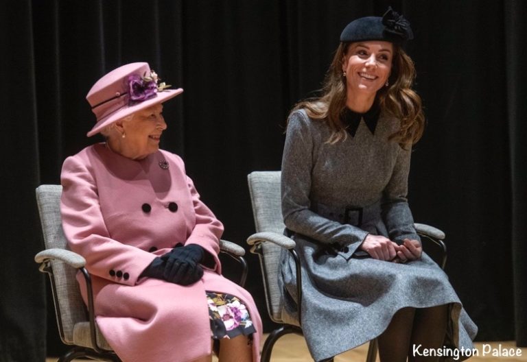 The Duchess Wears Catherine Walker for Engagement with The Queen – What ...