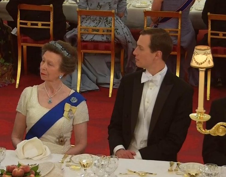 State Dinner Princess Anne Jared Trump Screen Grab – What Kate Wore