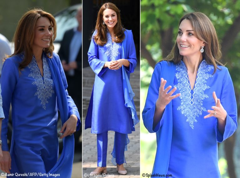 Kate in Traditional Designs for Day Two of Royal Tour Pakistan – What ...