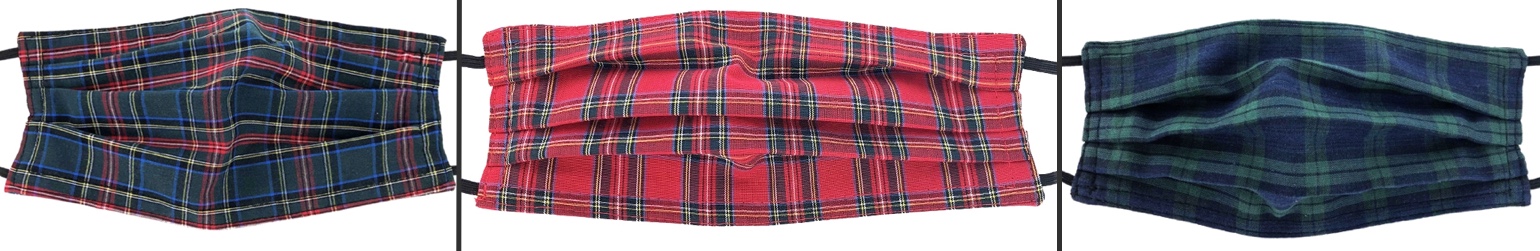 3 Scotland Shop Tartan Masks – What Kate Wore