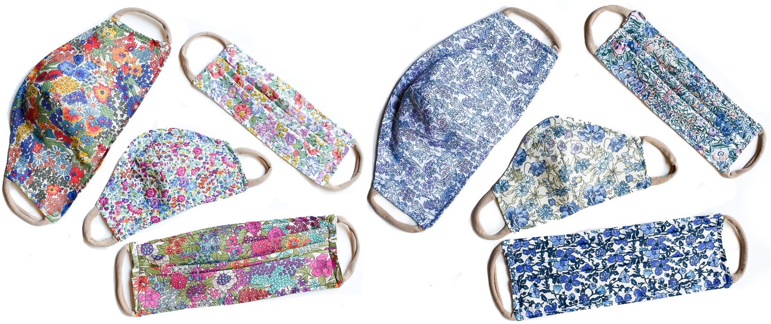 Liberty London Face Masks Groups Etsy OhMyStars Handmade – What Kate Wore