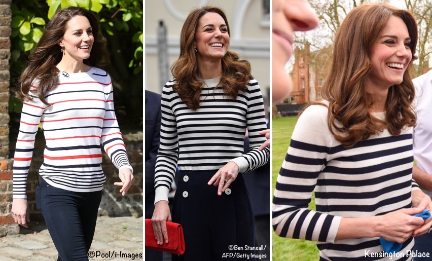 Kate Three Striped Sweaters – What Kate Wore