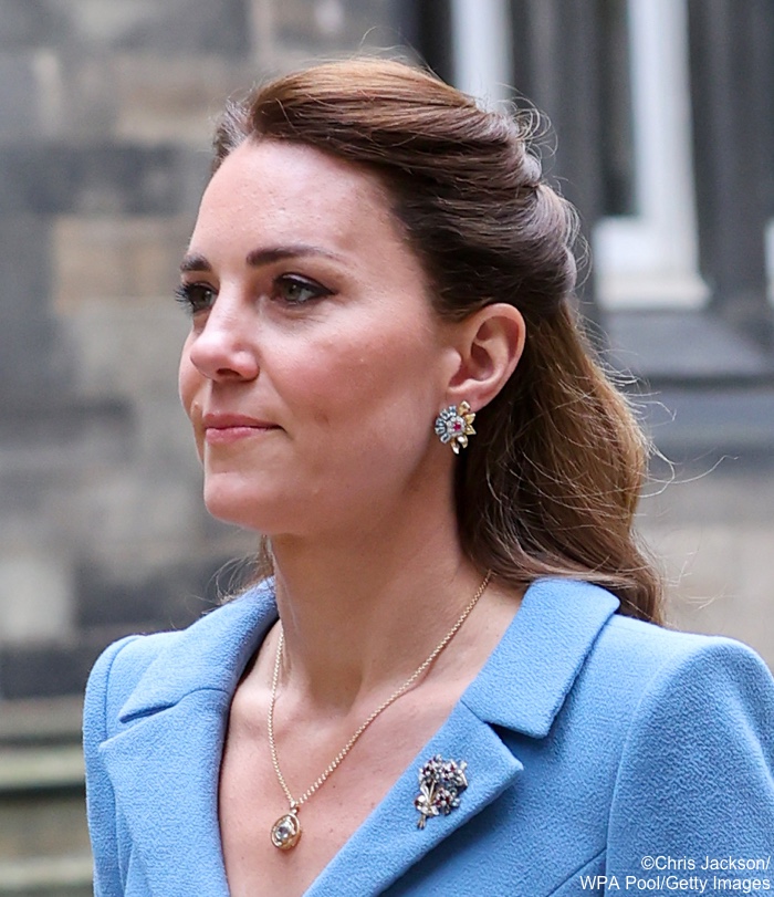 Kate Scotland Closing Assembly Blue Cath Walker Jewelry Medium Shot May ...