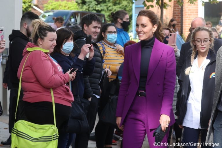 The Duchess in Emilia Wickstead & Lululemon for Northern Ireland ...