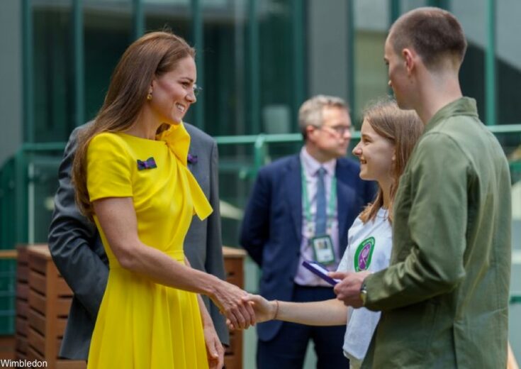The Duchess in Roksanda & a New Hat for Wimbledon Women’s Championship ...
