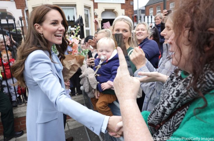 The Princess of Wales in Soft Blue Hues for Northern Ireland ...