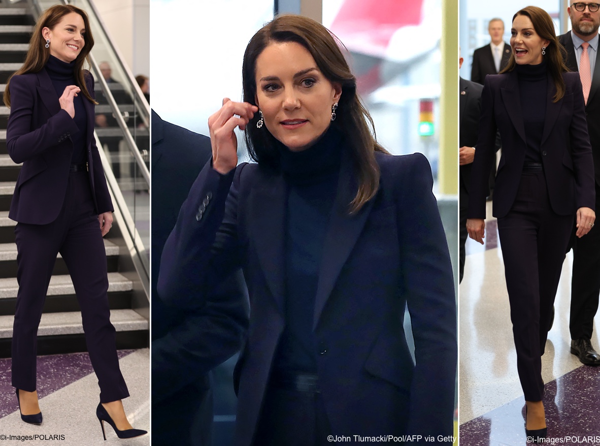 The Princess Wears McQueen, Mulberry and Burberry for Boston Arrival ...