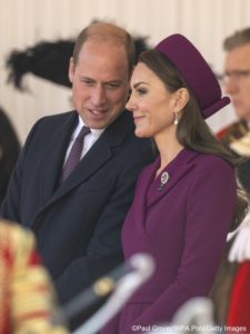 The Princess Wears Plum Ensemble for South Africa State Visit ...