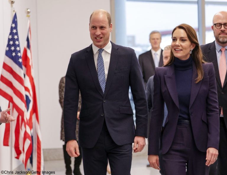 The Princess Wears McQueen, Mulberry and Burberry for Boston Arrival ...