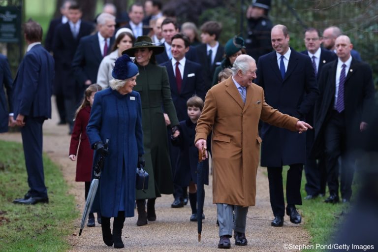 The Royal Family Attends Christmas Day Services at Sandringham – What Kate Wore