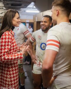 The Princess Wears Team Colors for England vs. Wales Rugby Match ...