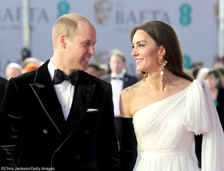 Princess of Wales in Updated Alexander McQueen Gown for BAFTA Awards ...