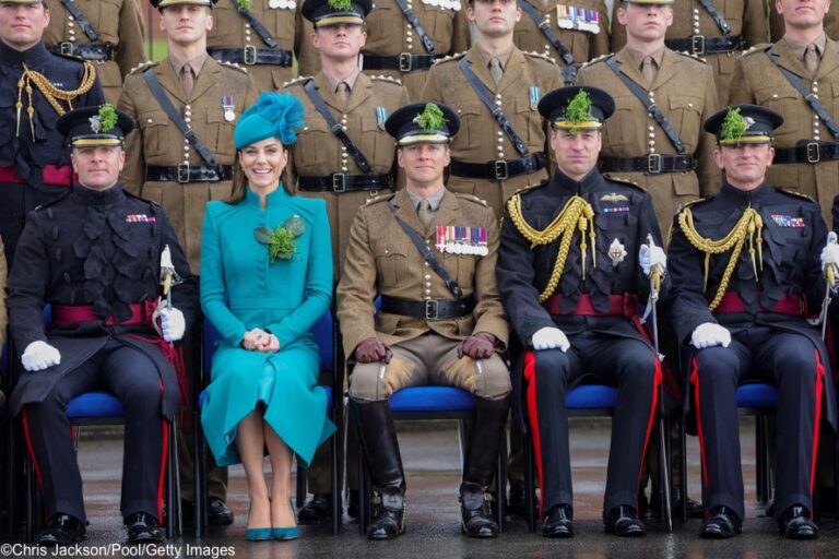 It’s Catherine Walker for St. Patrick’s Day with the Irish Guards ...