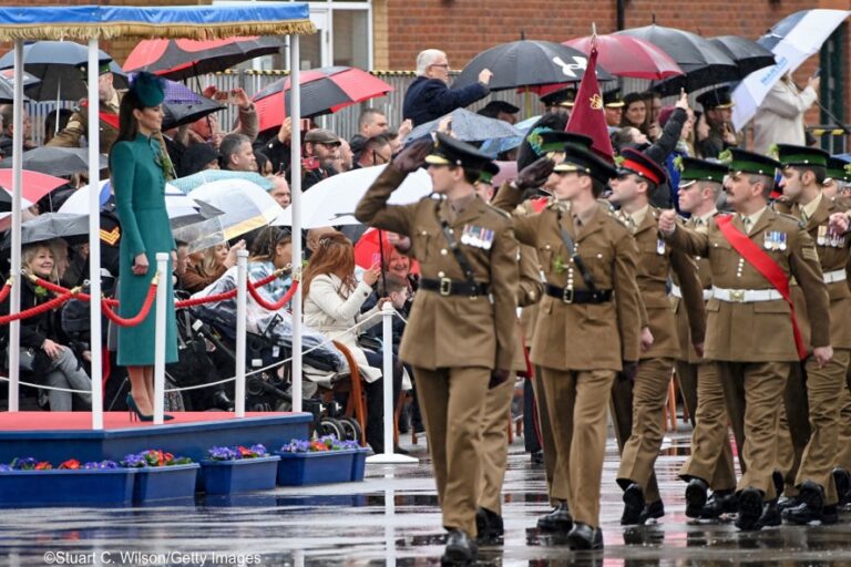 It’s Catherine Walker for St. Patrick’s Day with the Irish Guards ...