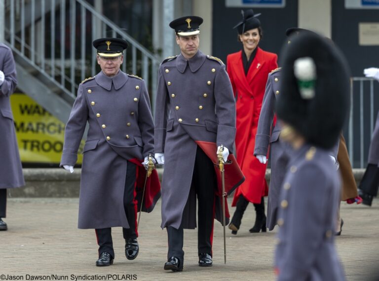 It’s Red Alexander McQueen for St. David’s Day with the Welsh Guards ...