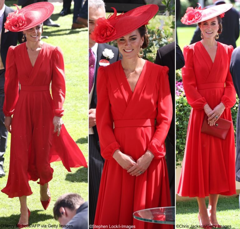 The Princess in Rich Red Hues for Royal Ascot – What Kate Wore