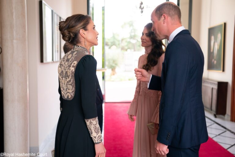 The Princess in Jenny Packham and Diamonds for Jordan Royal Wedding ...
