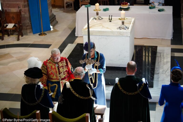 The Duchess of Rothesay in Saltire Blue for Scotland Service of ...