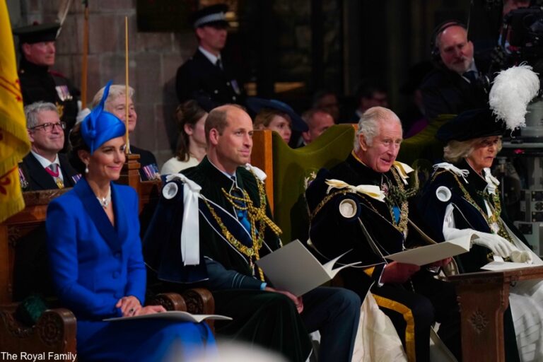 The Duchess of Rothesay in Saltire Blue for Scotland Service of ...