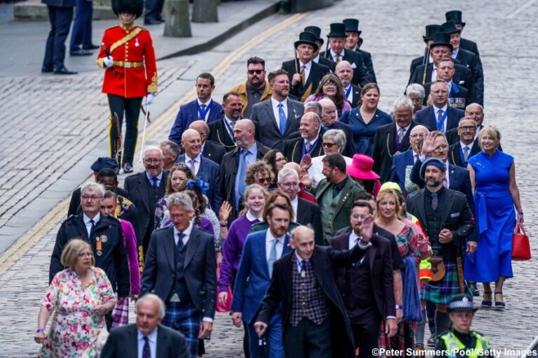 The Duchess of Rothesay in Saltire Blue for Scotland Service of ...