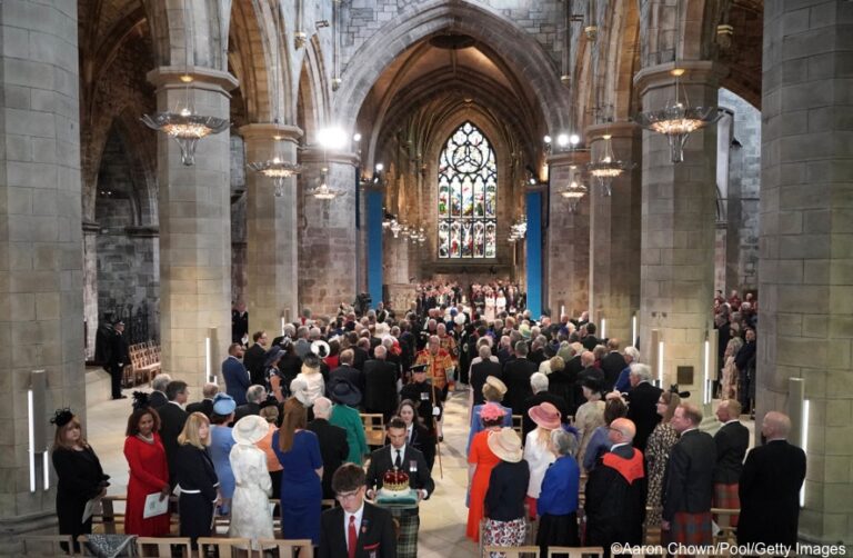 The Duchess of Rothesay in Saltire Blue for Scotland Service of ...