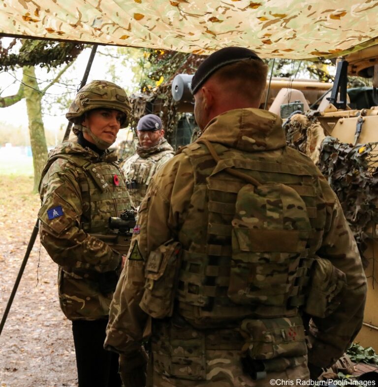 The Princess in Camouflage for Dragoon Guards Engagement – What Kate Wore