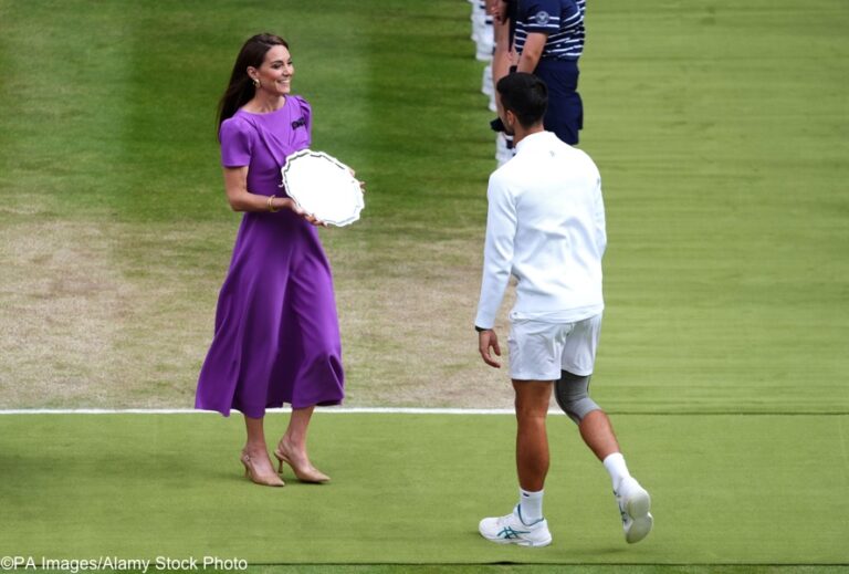 The Princess in Purple Safiyaa at Wimbledon with Princess Charlotte ...