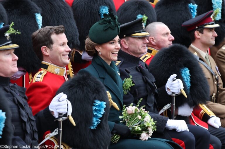 The Princess in Green for St. Patrick’s Day with the Irish Guards ...