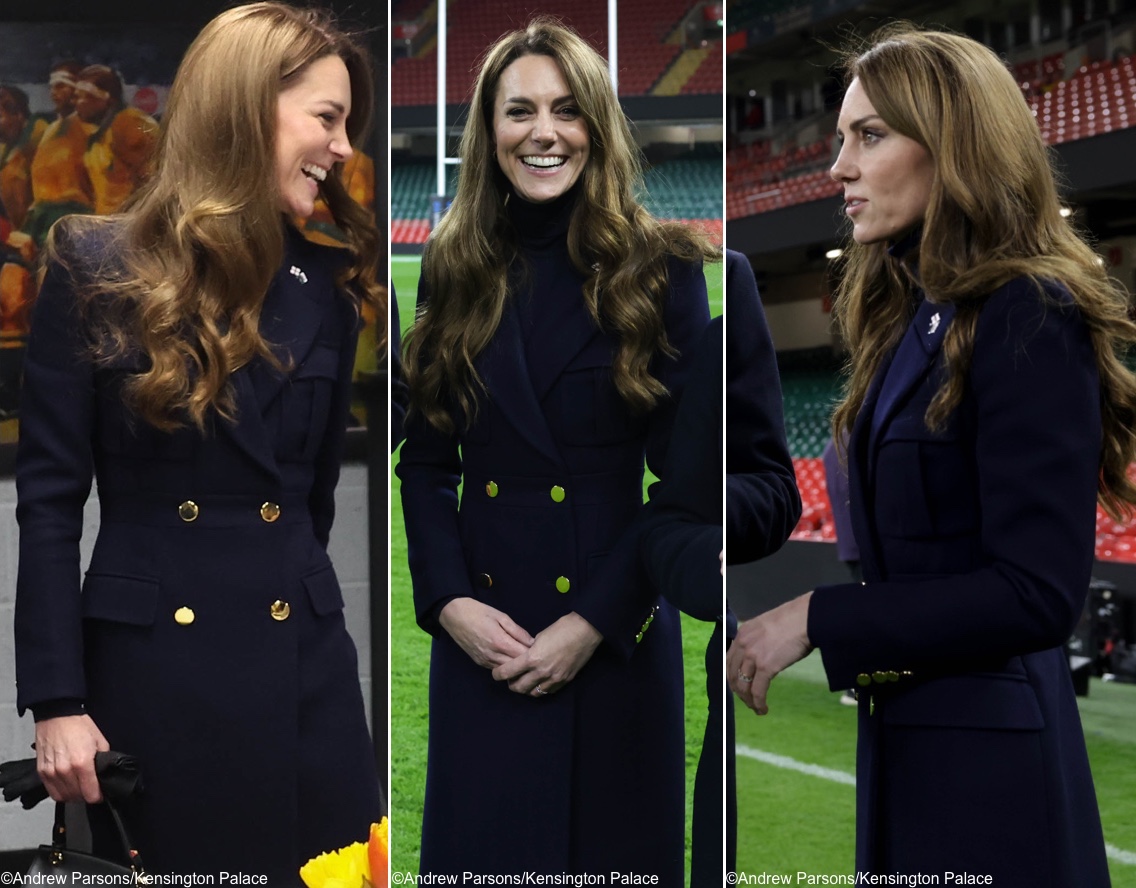 The Princess Debuts New Styles at Six Nations Rugby Match – What Kate Wore