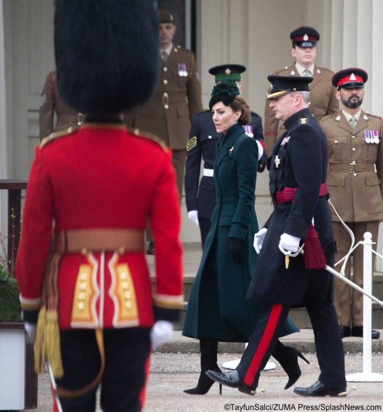 The Princess in Green for St. Patrick’s Day with the Irish Guards ...