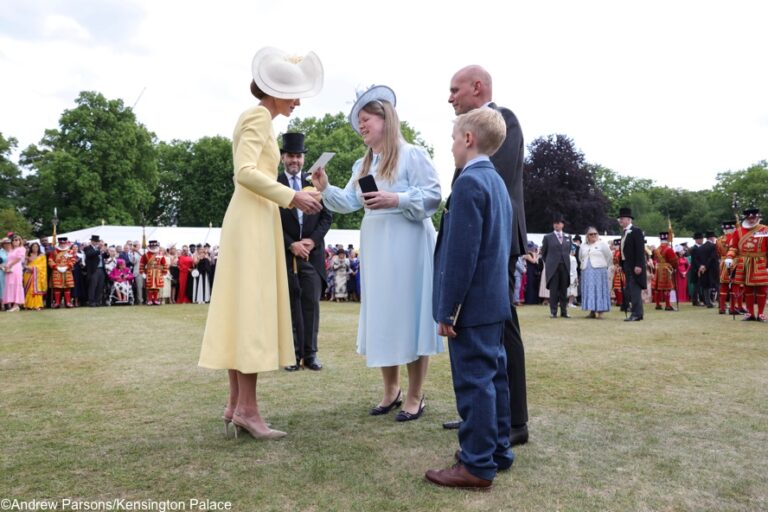 The Princess in Soft Yellow for Buckingham Palace Garden Party – What ...