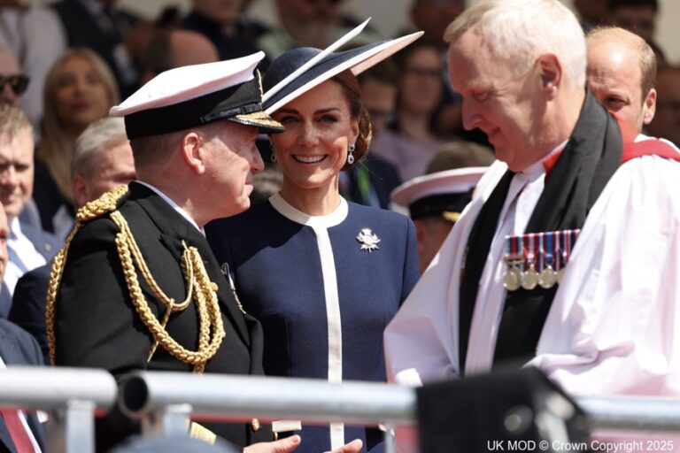 The Princess in Suzannah London for Ship-Naming Ceremony – What Kate Wore