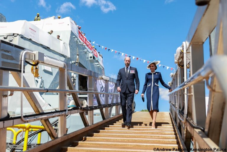 The Princess in Suzannah London for Ship-Naming Ceremony – What Kate Wore