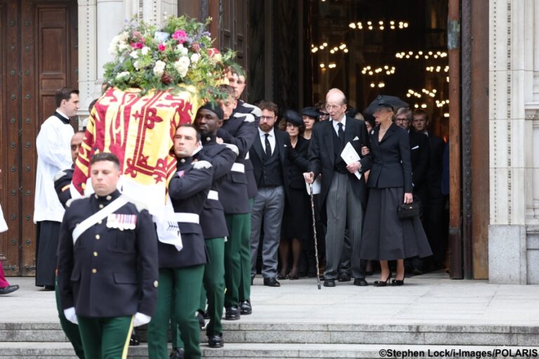 The Princess of Wales in Familiar Designs for Duchess of Kent Funeral ...