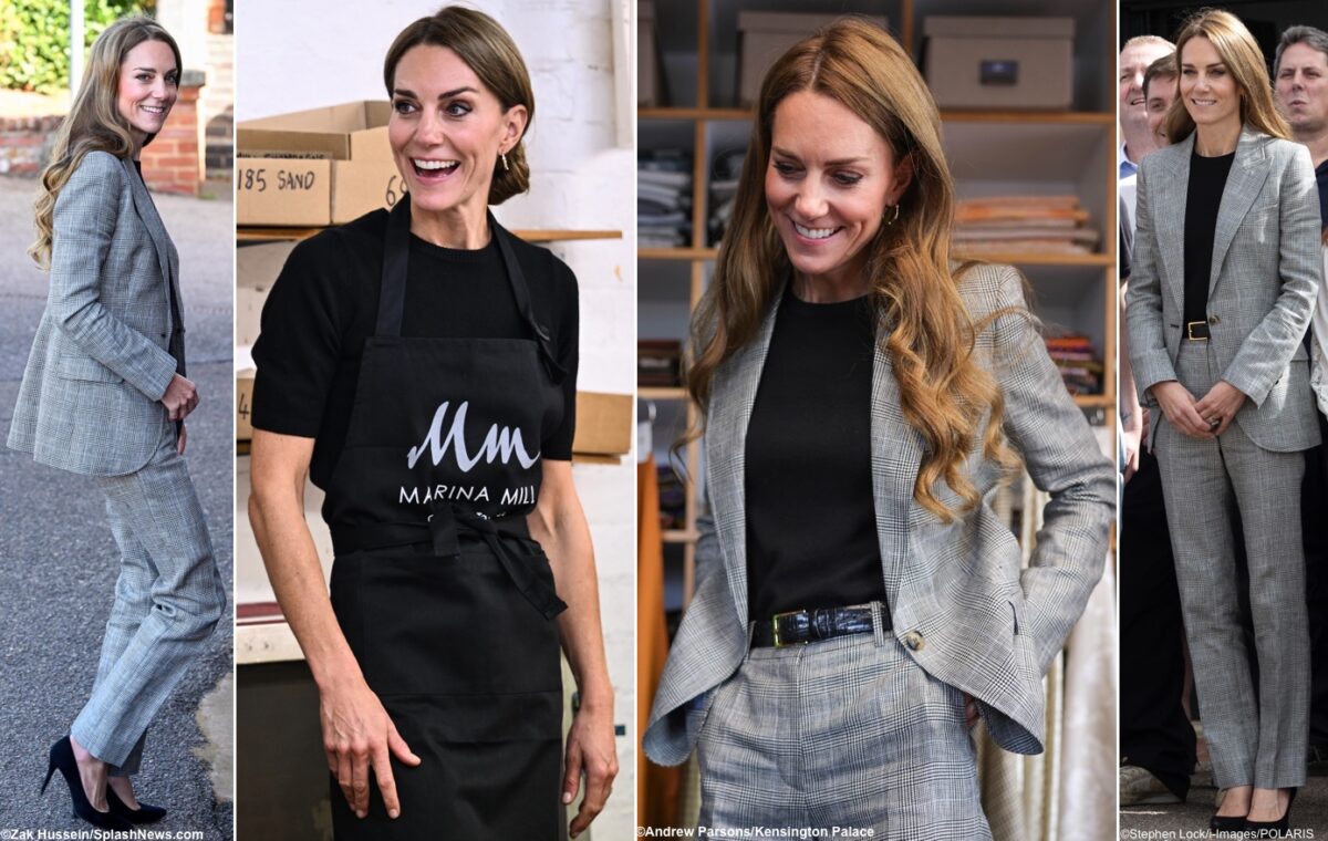 The Princess Wears Bella Freud for British Textiles Engagements – What ...