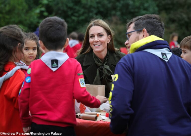 The Princess of Wales in a Mix of US and UK Brands for Scouts ...